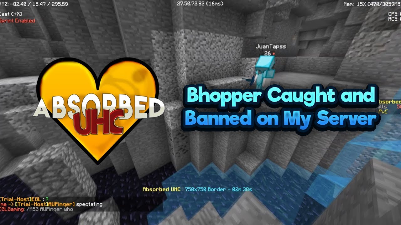 Minecraft UHC but you're banned for hacking on MY SERVER - YouTube