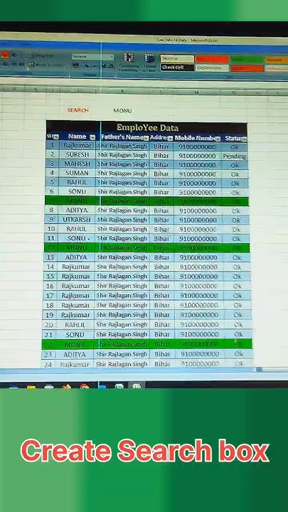Excel: Create a Search Box in 3 Simple Steps! #excel - YouTube