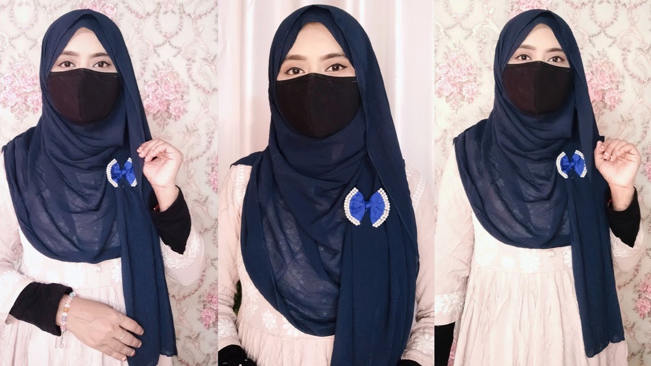 Simple Full Coverage Hijab Styles | Easy Hijab Tutorial For Everyday ...