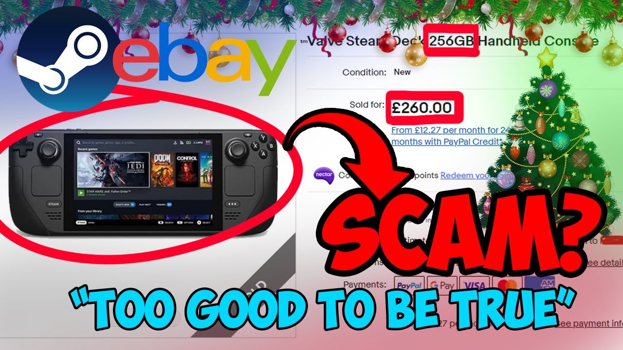 eBay Steam Deck Christmas SCAM (Unboxed Boxed Unboxing, Review and ...