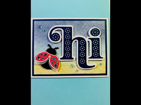 Spellbinders Stitched Hi with No Stitching - YouTube