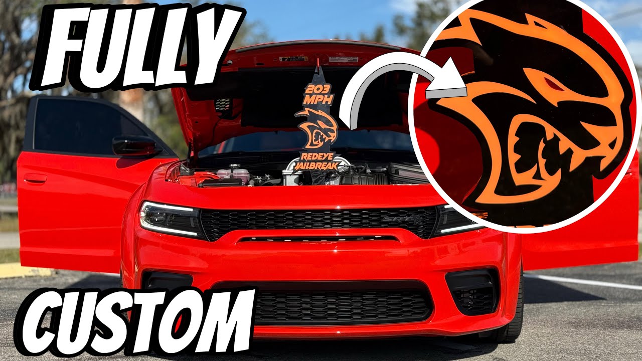 My custom Hellcat Charger Hood prop‼️ Available for all cars/trucks 🔥 ...