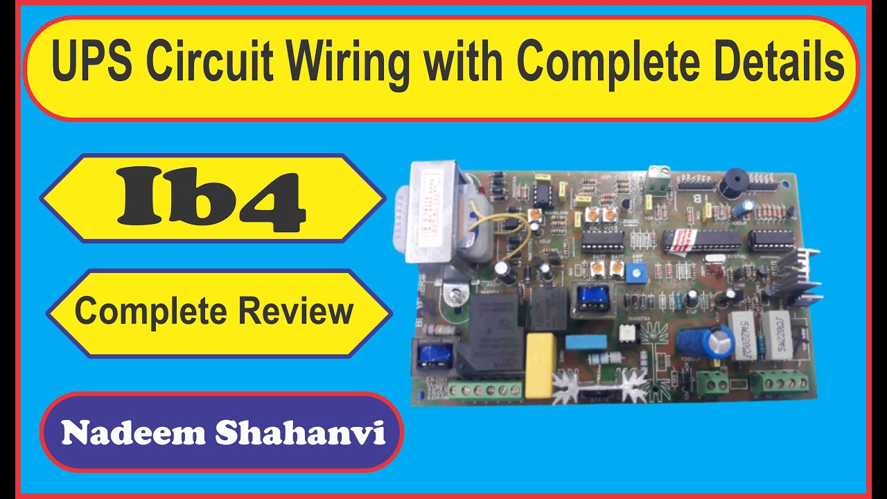 UPS Circuit Wiring with Complete Details - YouTube
