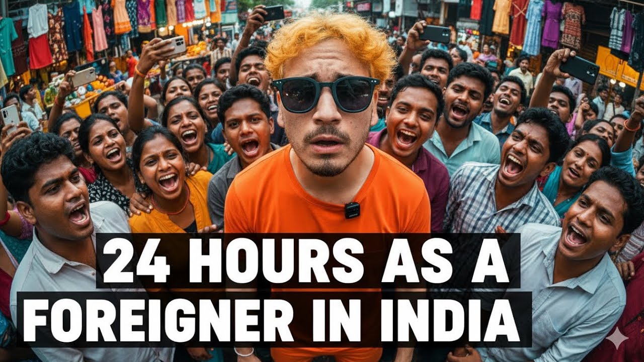 Living as a Foreigner in India for 24 hours | #challenge #experiment # ...