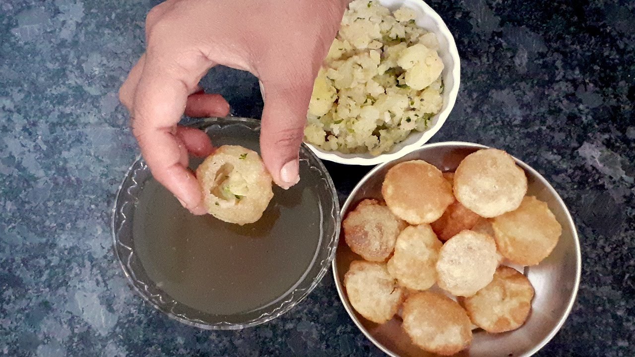 पानी पूरी की आ रही है याद तो घर पर ही बनाये पानी पूरी | suji aloo nasta ...