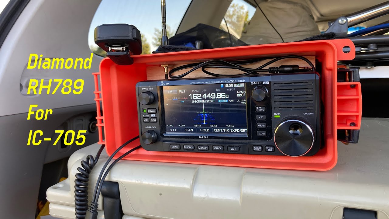Diamond RH789 95-1100 MHz for IC705 - YouTube
