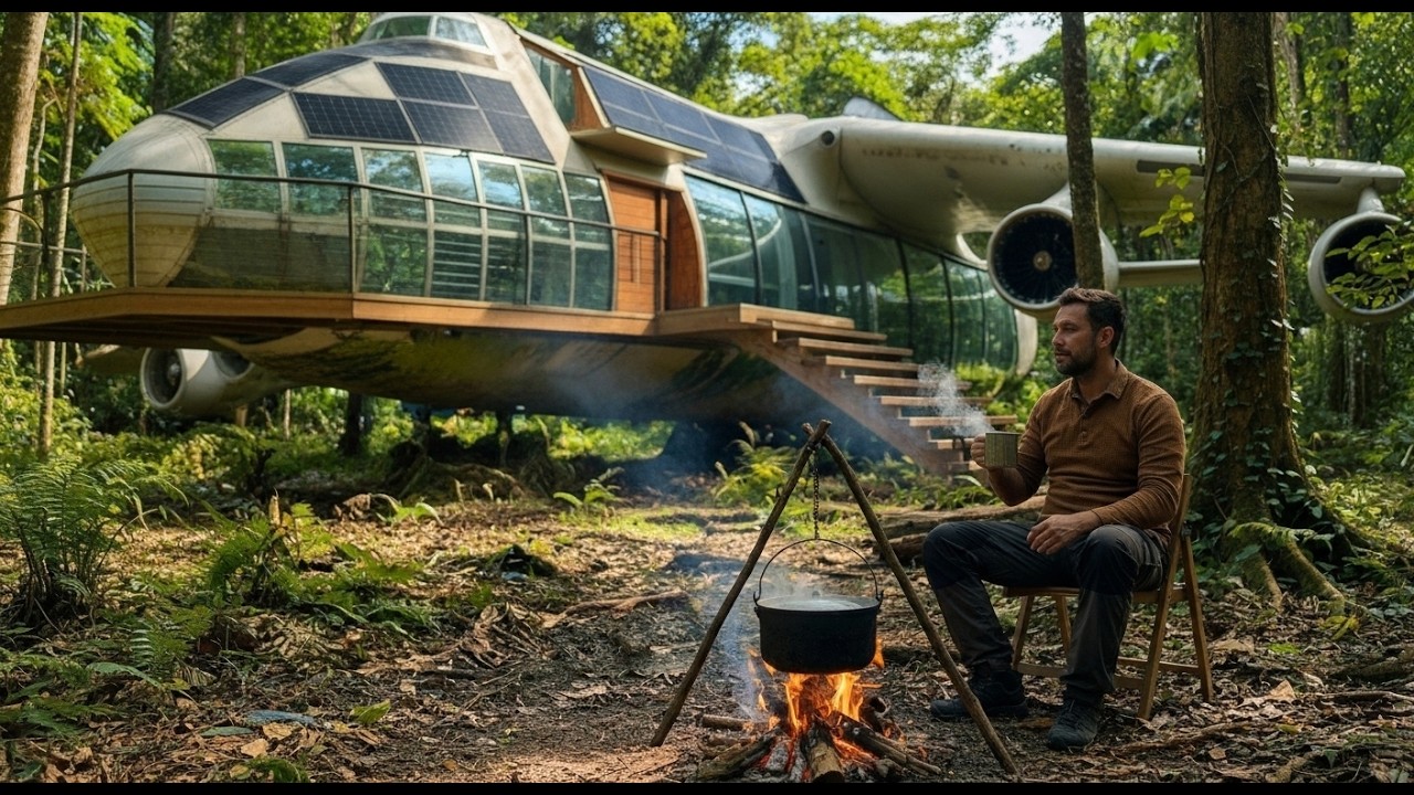 This man built a SECRET HOUSE inside the Antonov An-225 Mriya-Building ...
