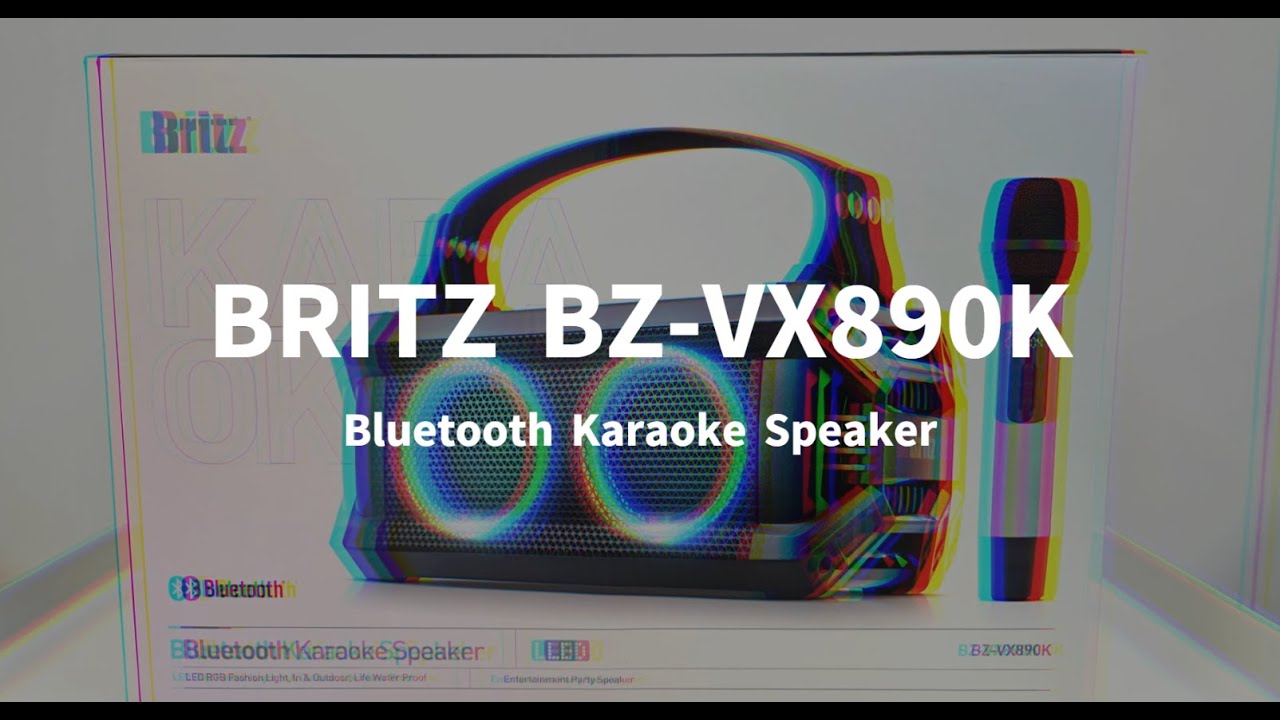 [Review] BRITZ BZ-VX890K 브리츠 블루투스스피커 마이크 파티용 모임용 가라오케 노래방 - YouTube