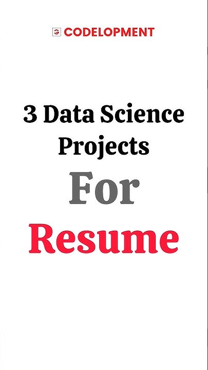 3 Data Science Projects For Resume | #cseprojects #datascience # ...