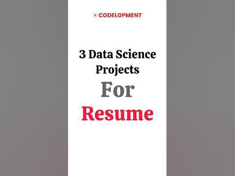 3 Data Science Projects For Resume | #cseprojects #datascience # ...
