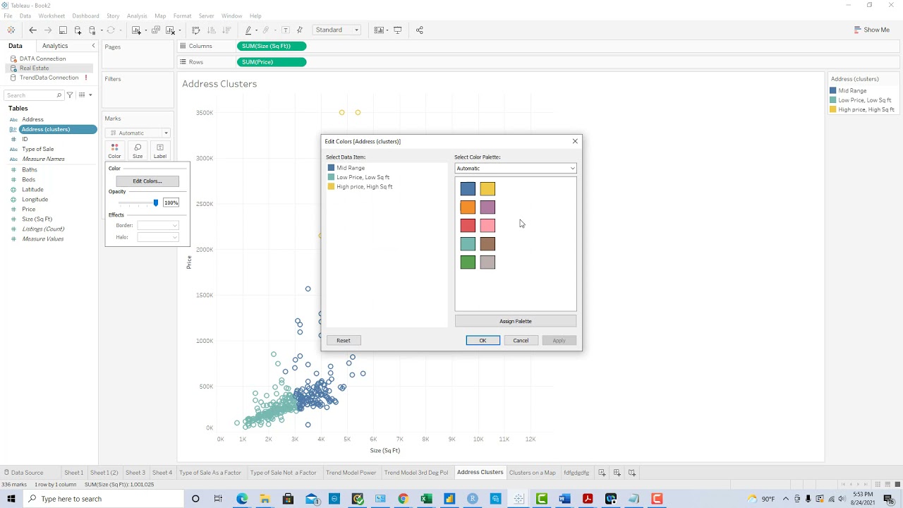 Tableau Clustering Data Example - YouTube