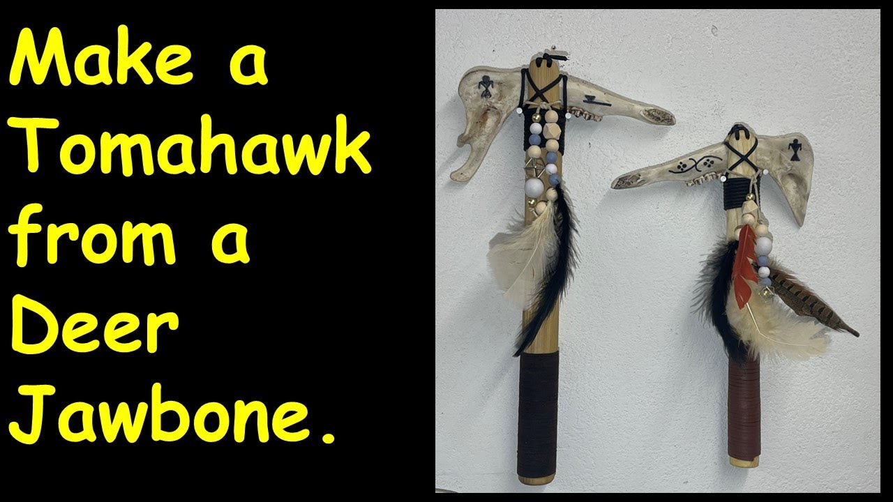 Deer Jawbone Tomahawk [something different] - YouTube