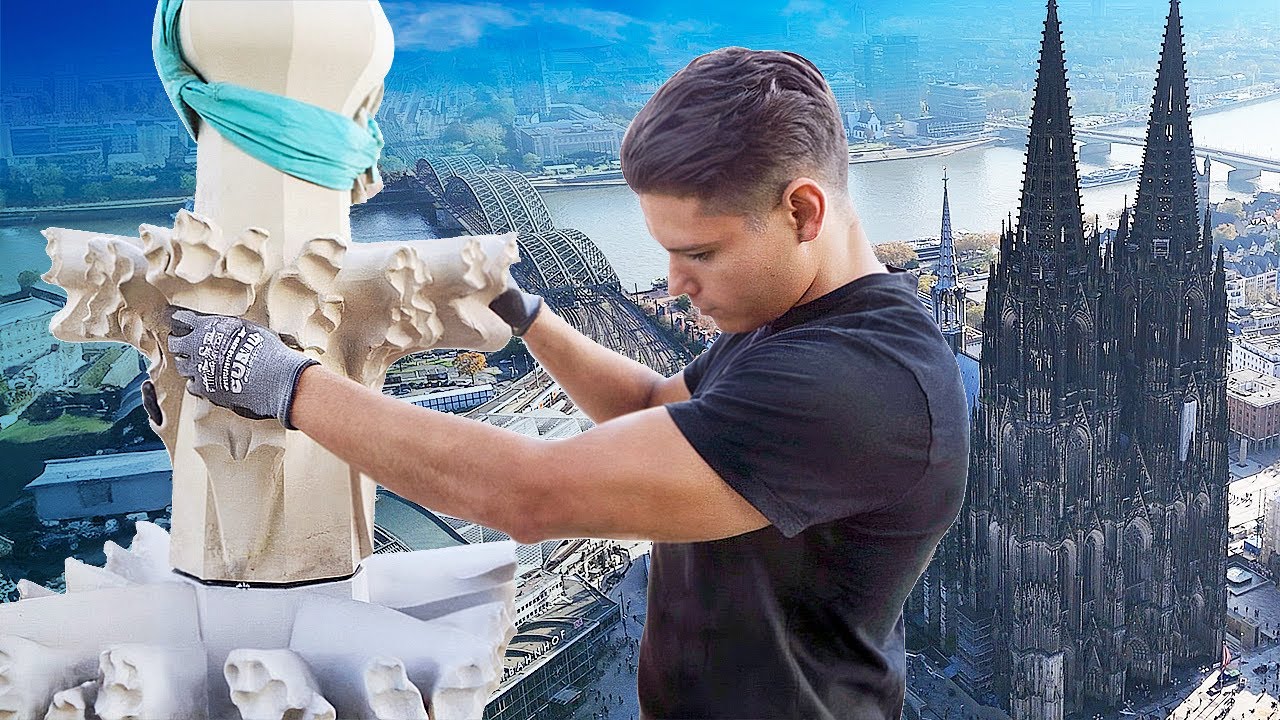 Rebuilding A Pinnacle On Cologne Cathedral - YouTube