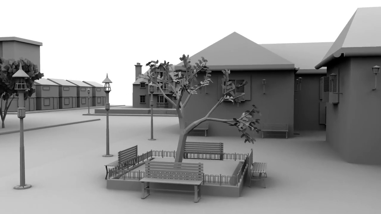 Street Scene in Maya - YouTube