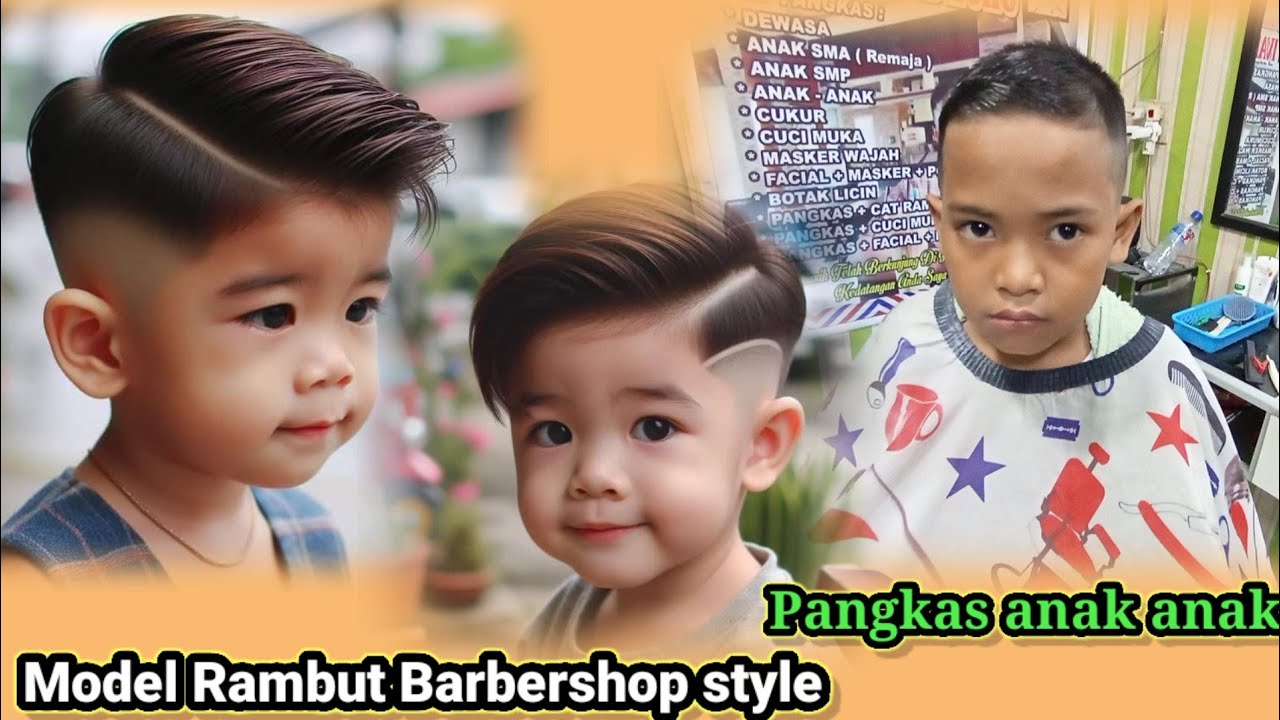 barbershop style | model rambut anak anak | pangkas rambut barbershop ...