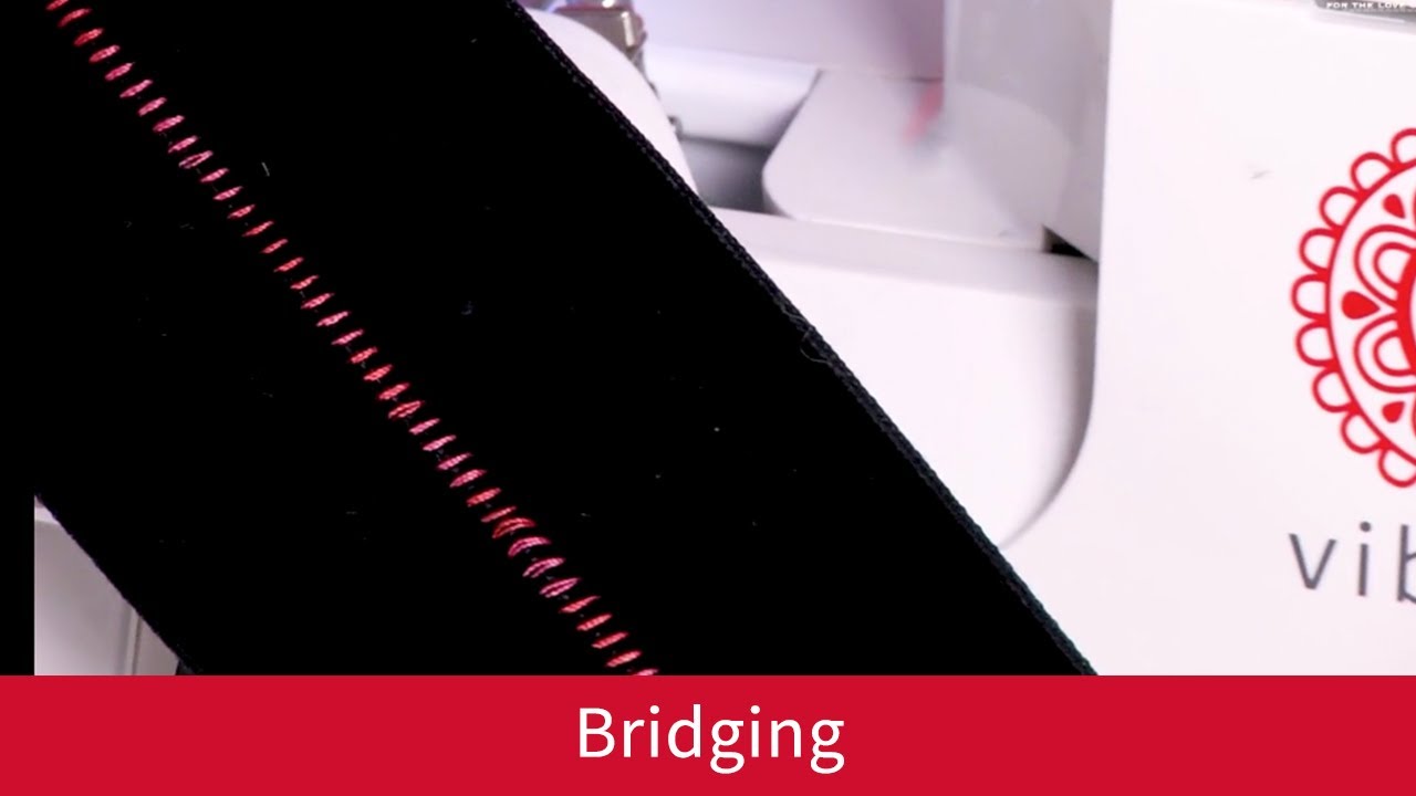 How to Bridge Fabrics on the Baby Lock Vibrant - YouTube