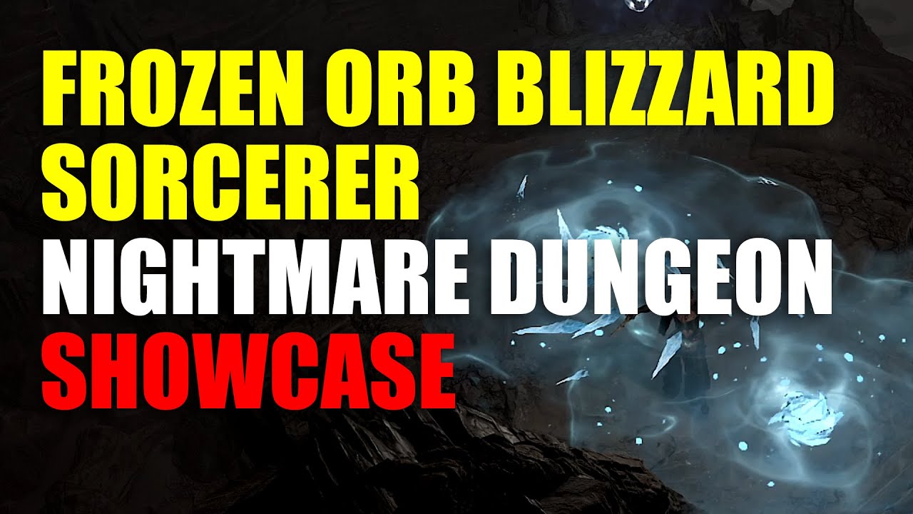 An endgame viable Frozen Orb + Blizzard Sorcerer (Nightmare Dungeon ...