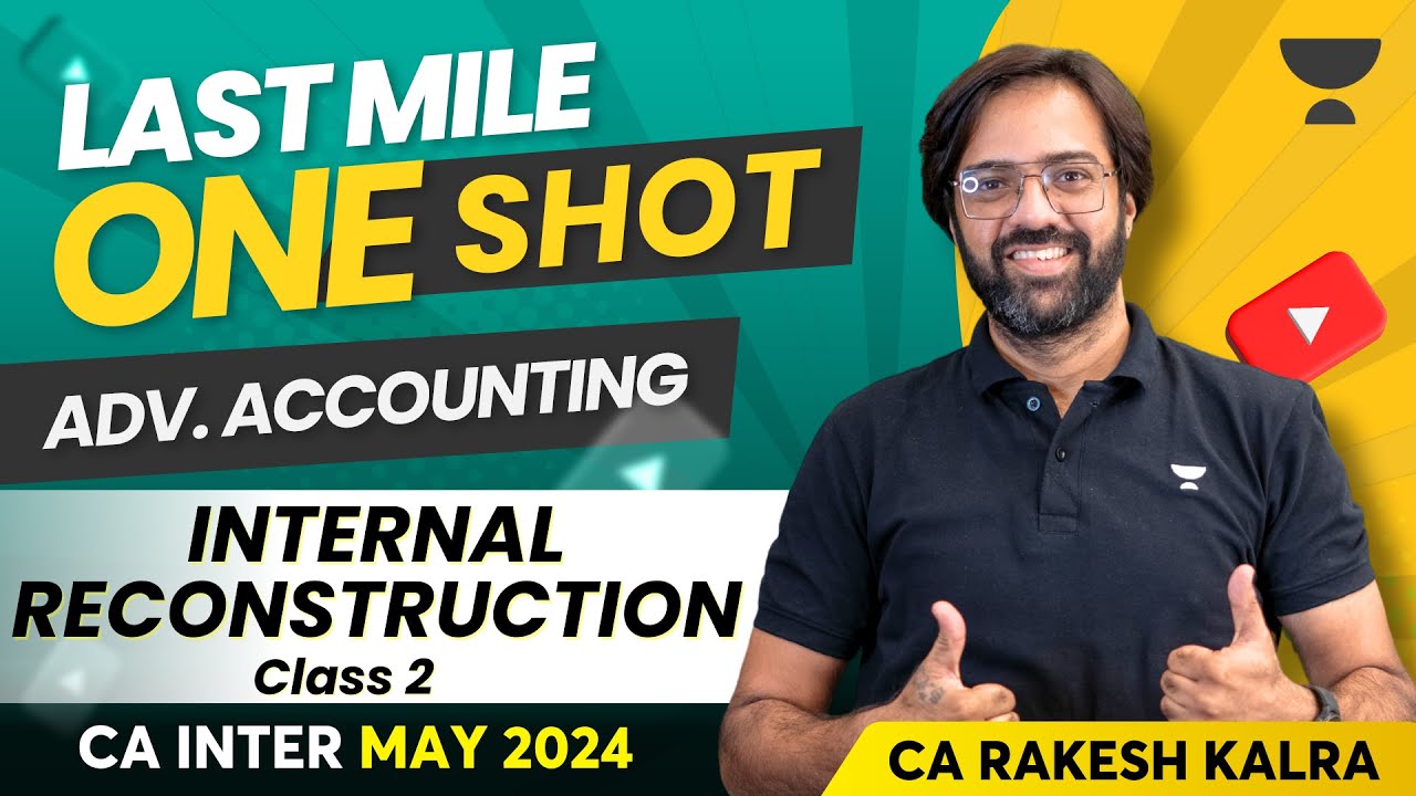 Class 2 | Internal Reconstruction | Advance Accounting | CA ...