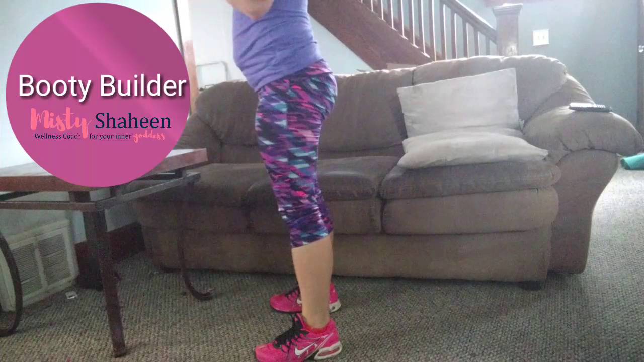 At home workout squats, donkey kicks, glute bridges - YouTube