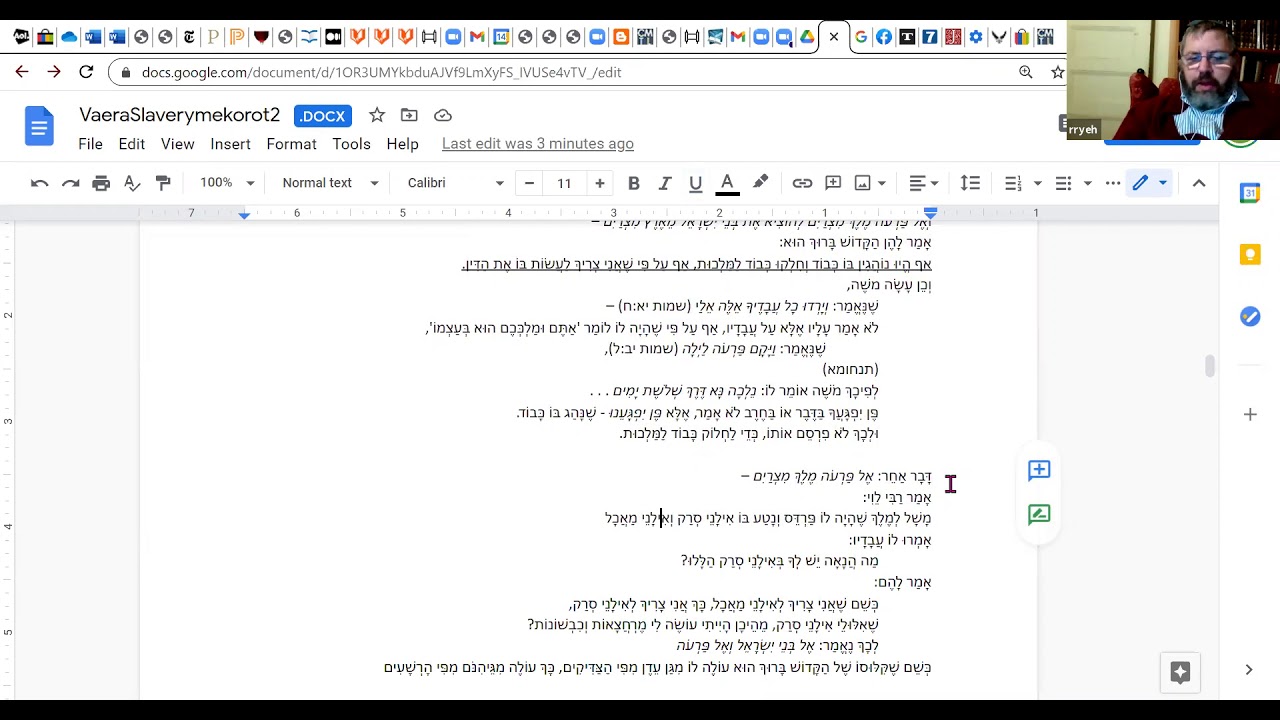 Rabbi klapper on Parshat Va'era: Were the Jews slave owners? - YouTube