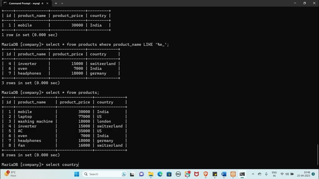 Distinct Clause MariaDB SQL Query | Distinct Clause MariaDB | SQL Query Distinct Clause - YouTube