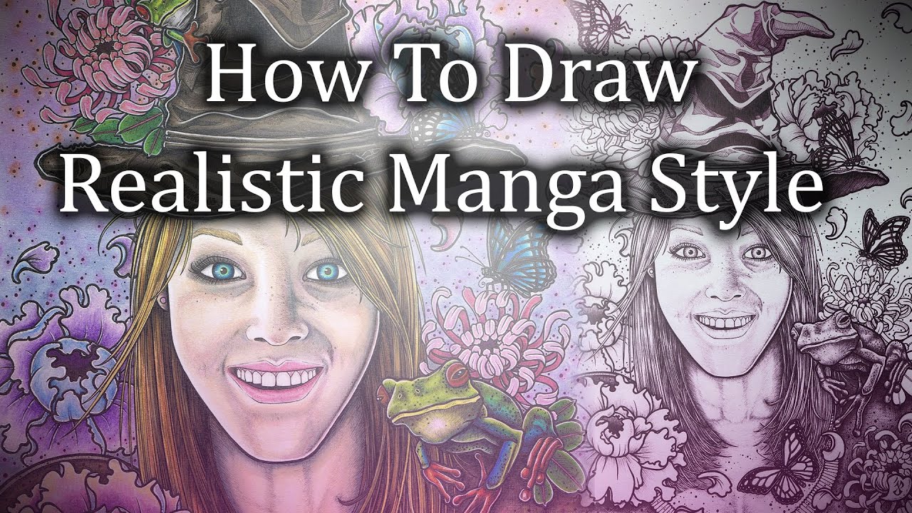 How To Draw - Realistic manga style - YouTube