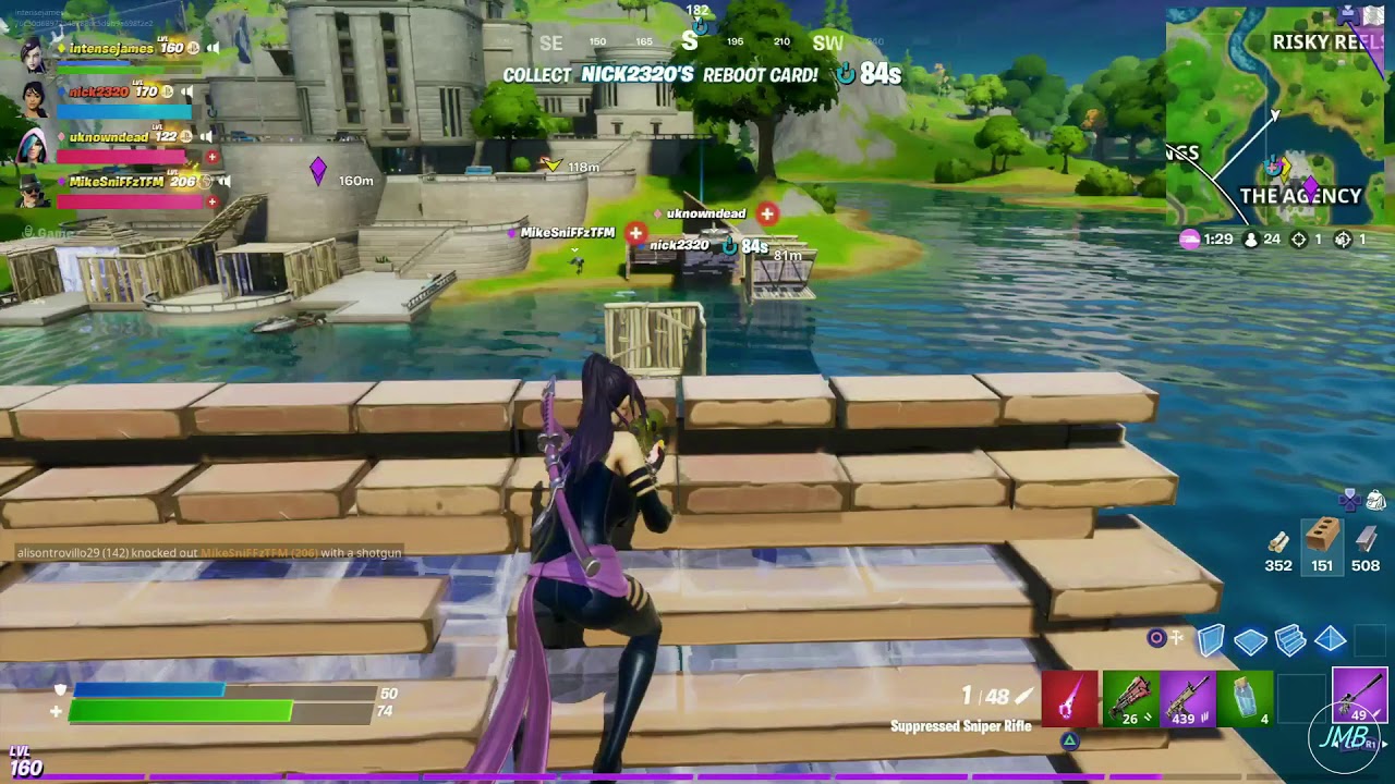 Fortnite Chapter 2 - Season 2 : Sniper Shot Saving Teammate - YouTube