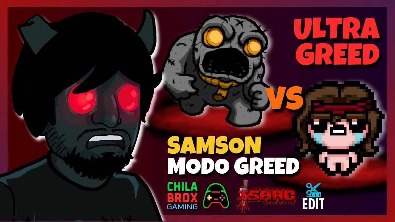 Samson 💪 The Binding of Isaac Repentance 💀 ¡Run Greed Mode Desafiante ...