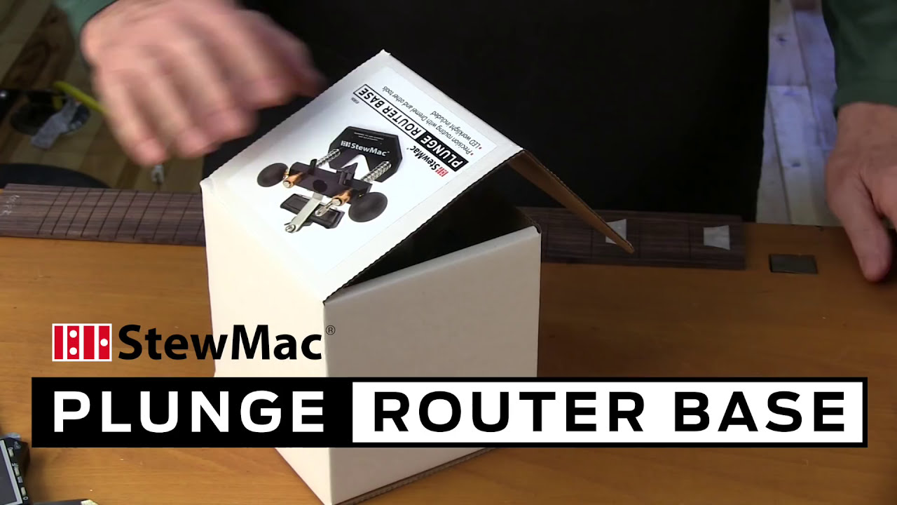 StewMac Plunge Router Base for Dremel - YouTube