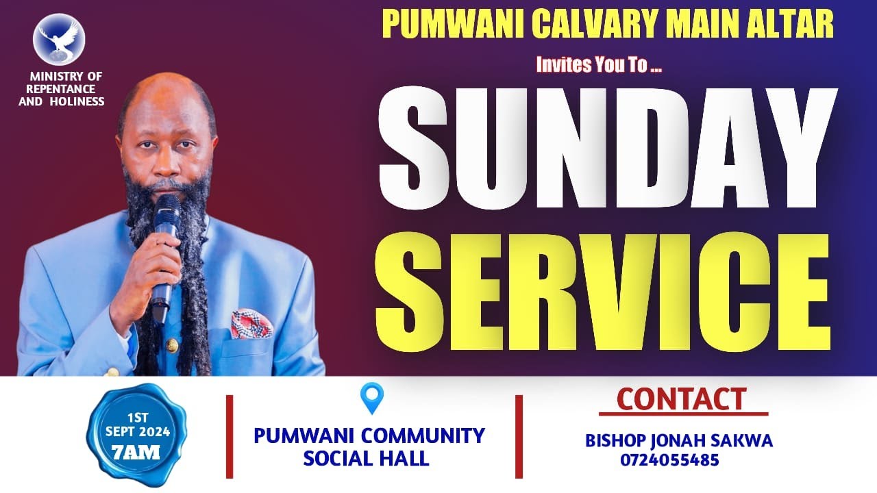 1ST SEPTEMBER 2024 SUNDAY SERVICE - YouTube