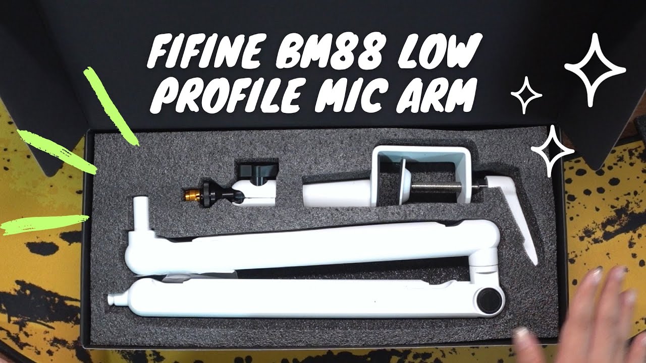 Unboxing Fifine BM88 Low Profile Mic Arm [WHITE] - YouTube