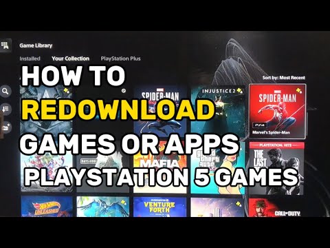 How To Redownload Games Apps On PlayStation 5 - YouTube