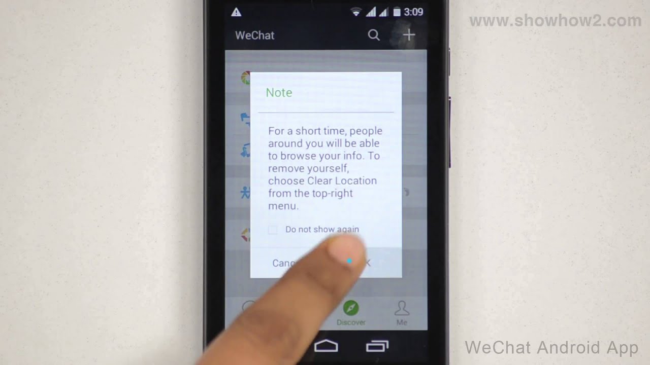 WeChat Android App - How To Send A Greeting To A Person Nearby - YouTube