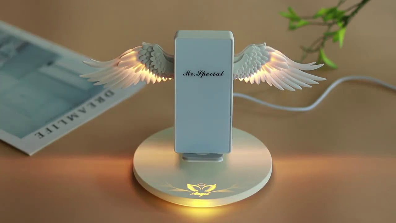 Angel Wing Wireless Charger - YouTube
