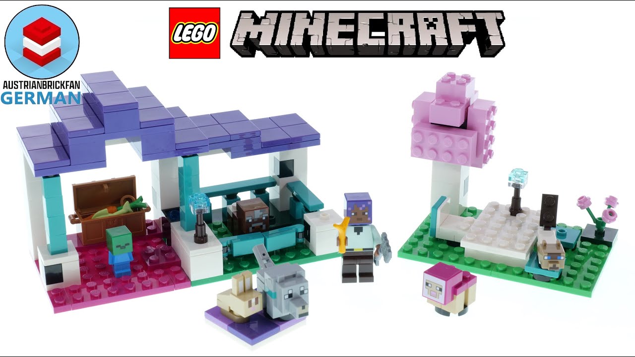 LEGO Minecraft 21253 Das Tierheim – LEGO Speed Build Review - YouTube