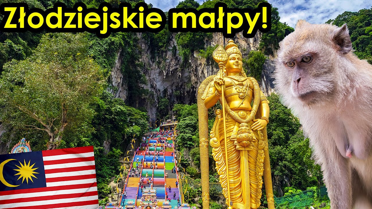 Azja 6 - Malezja - Kuala Lumpur Tęczowe schody, Świątynia Batu Caves i ...
