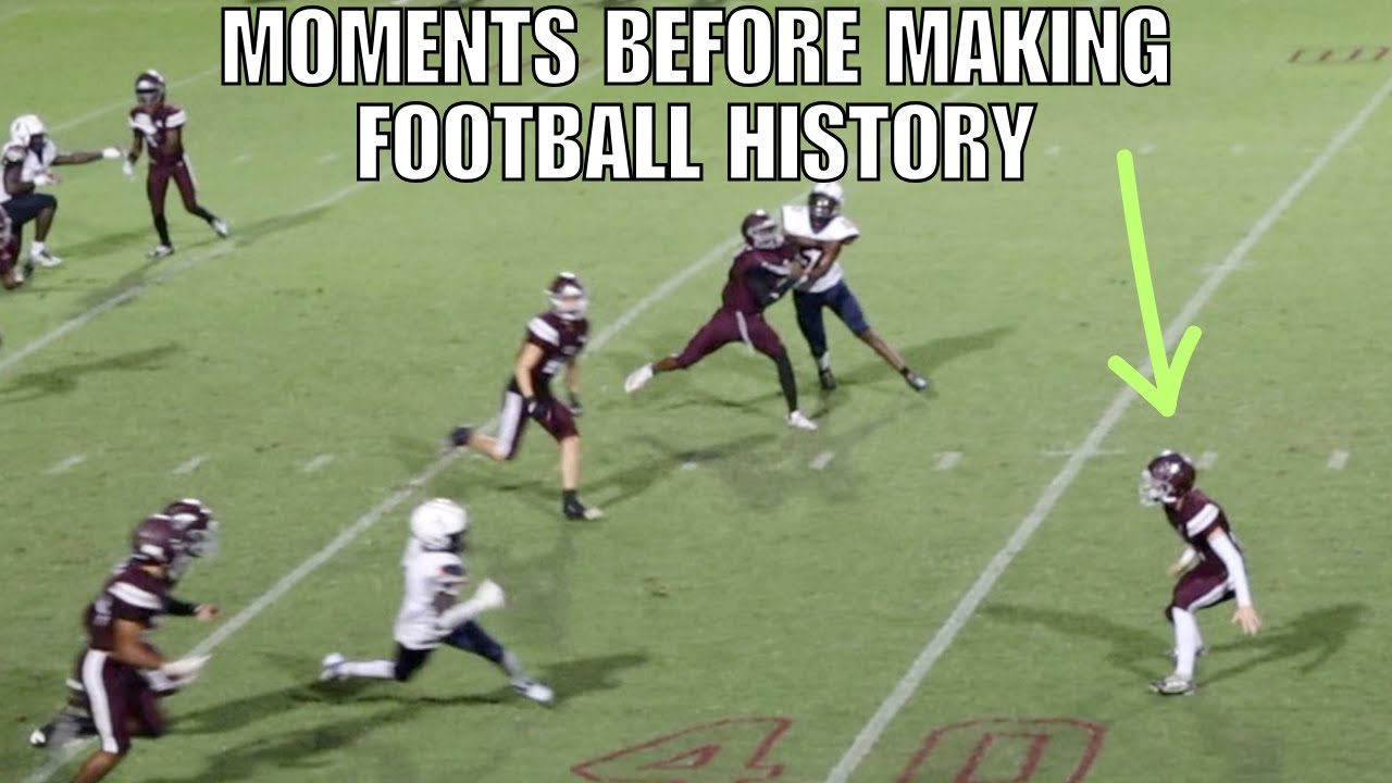 One of the RAREST plays in Football History! First Ever?? - YouTube