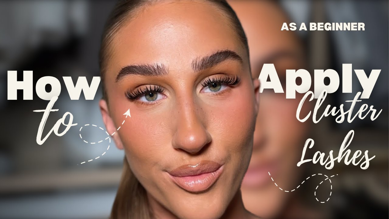 How to apply cluster lashes for beginners + Tips - YouTube