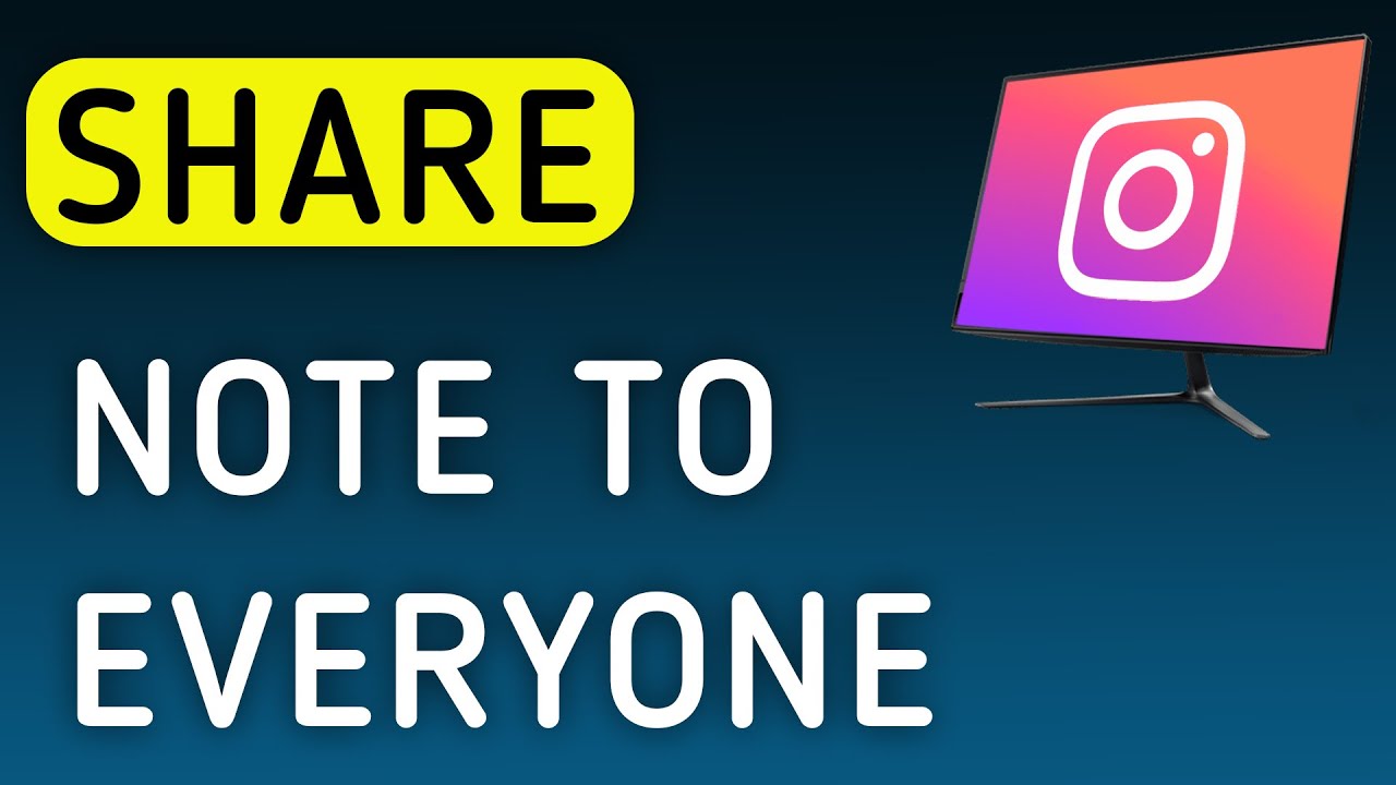 How To Share A Note To Everyone On Instagram On PC (New Update) - YouTube
