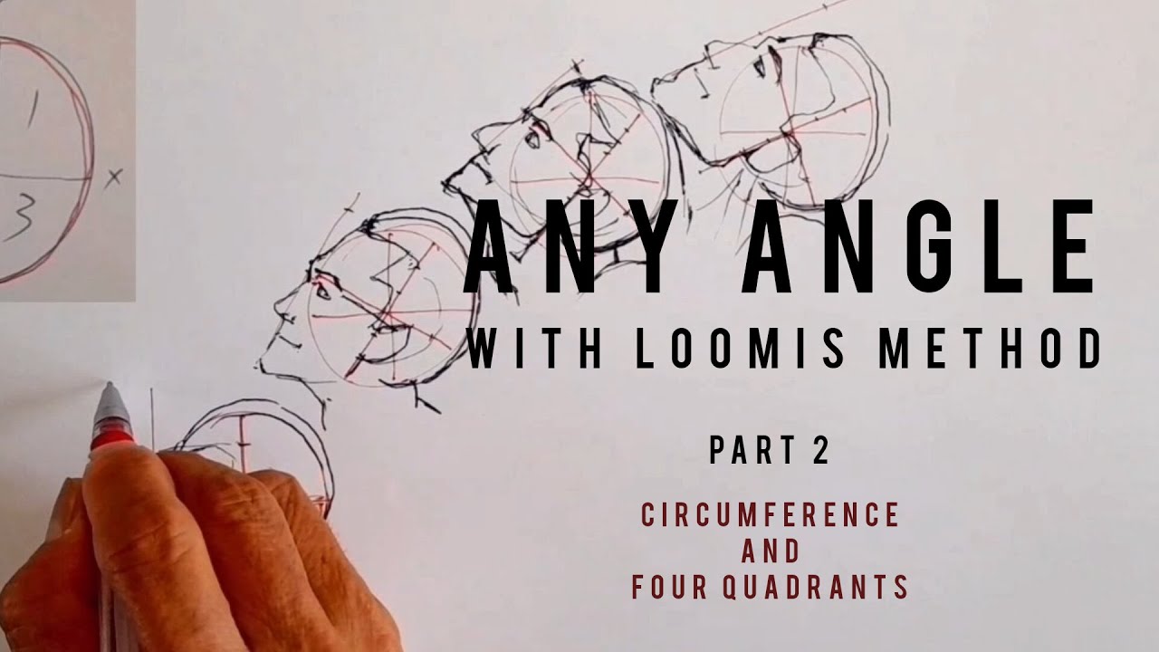 How to Draw a face for beginners / any angle/step by step/Loomis method ...