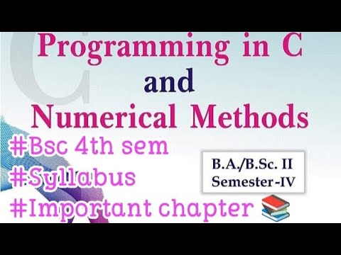 Bsc 4th sem Maths-Syllabus with Important chapter ( Programming in C ...