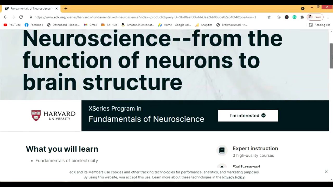Free online course for Neuroscience - Review - YouTube