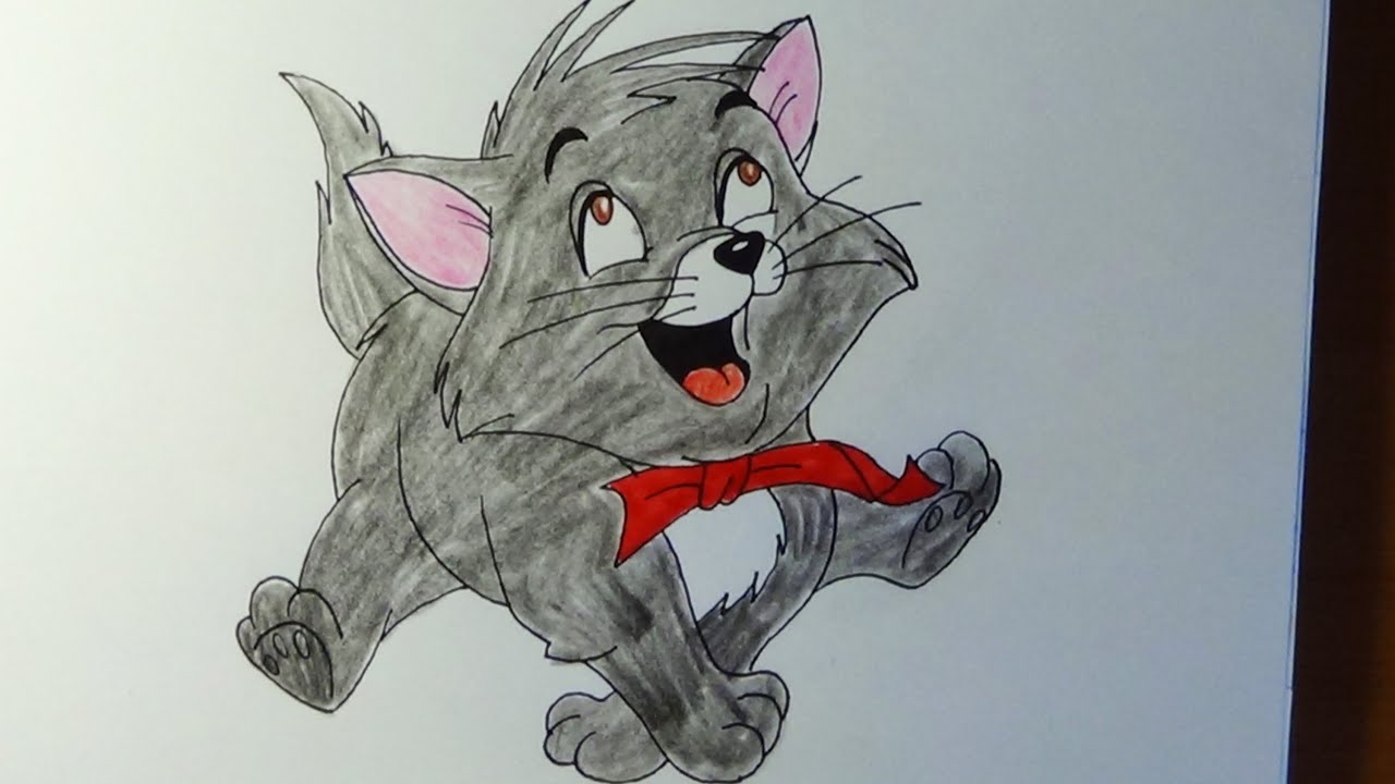 How to draw cat Berlioz from The Aristocats - YouTube