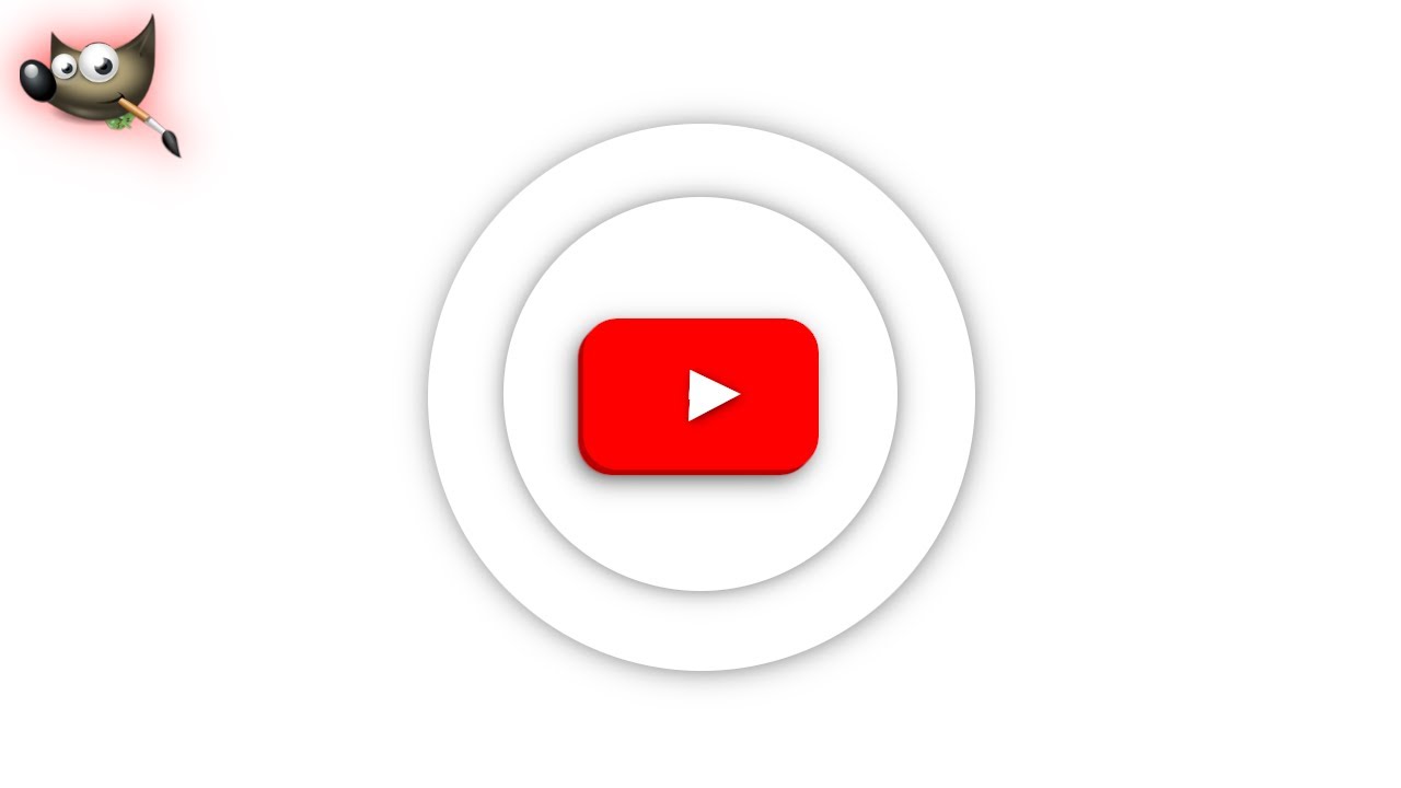 How to Make a YouTube Logo in GIMP | Step by Step Logo Design Tutorial ...