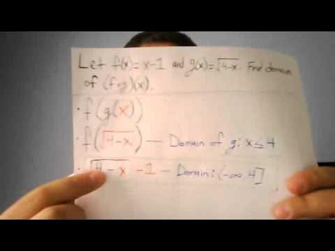 How to find the domain of a composite function - YouTube