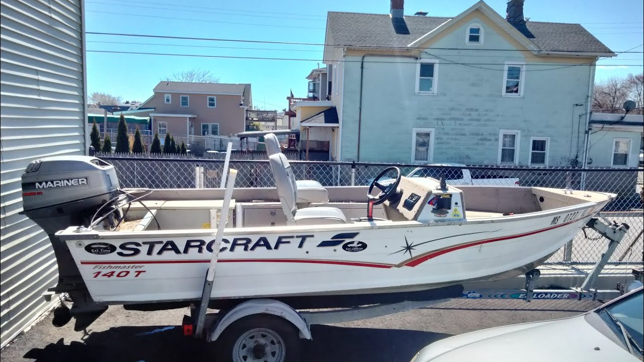 1997 StarCraft 140 T Fishmaster 30hp mariner outboard motor - YouTube