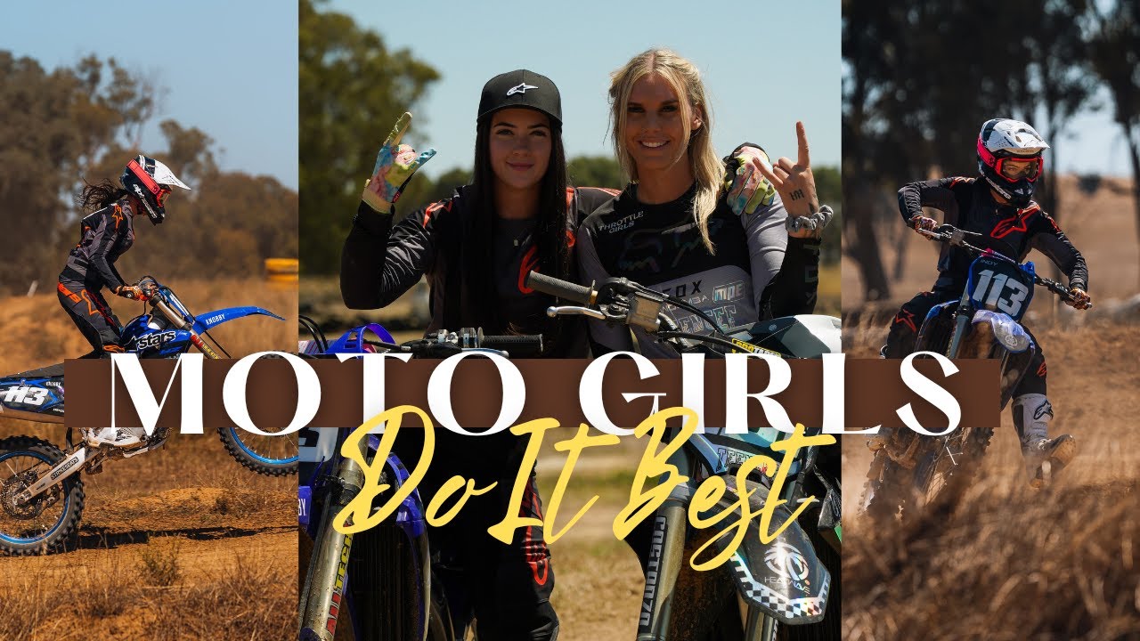 MOTO GIRLS DO IT BEST!! We rode Winton MX Track!! - YouTube
