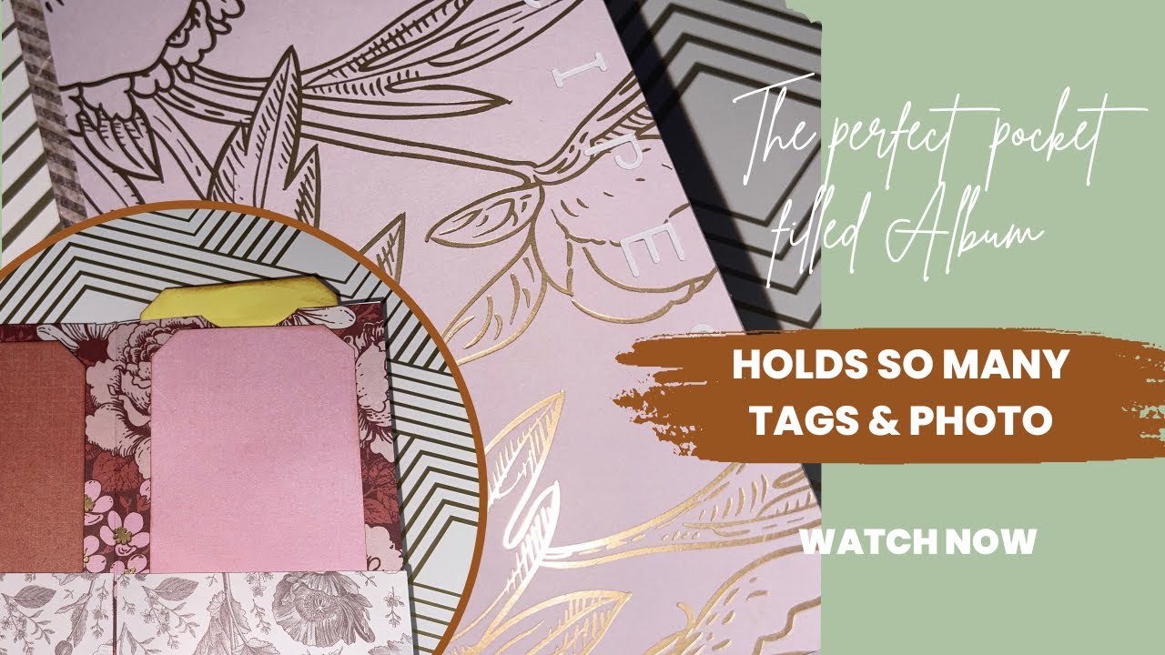 Make this amazing pocket filled booklet/ mini journal with me. - YouTube