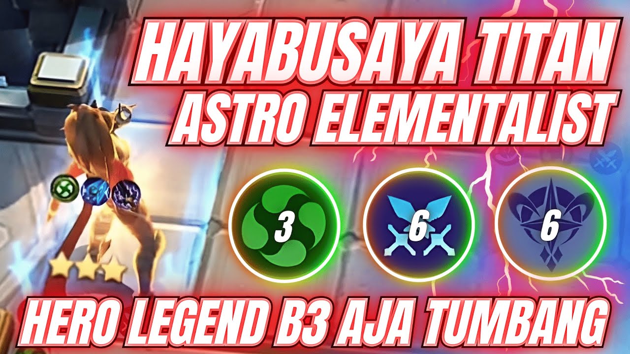 HAYABUSA TITAN ASTRO ELEMENTALIST! COUNTER HERO LEGEND B3 - COMBO ...