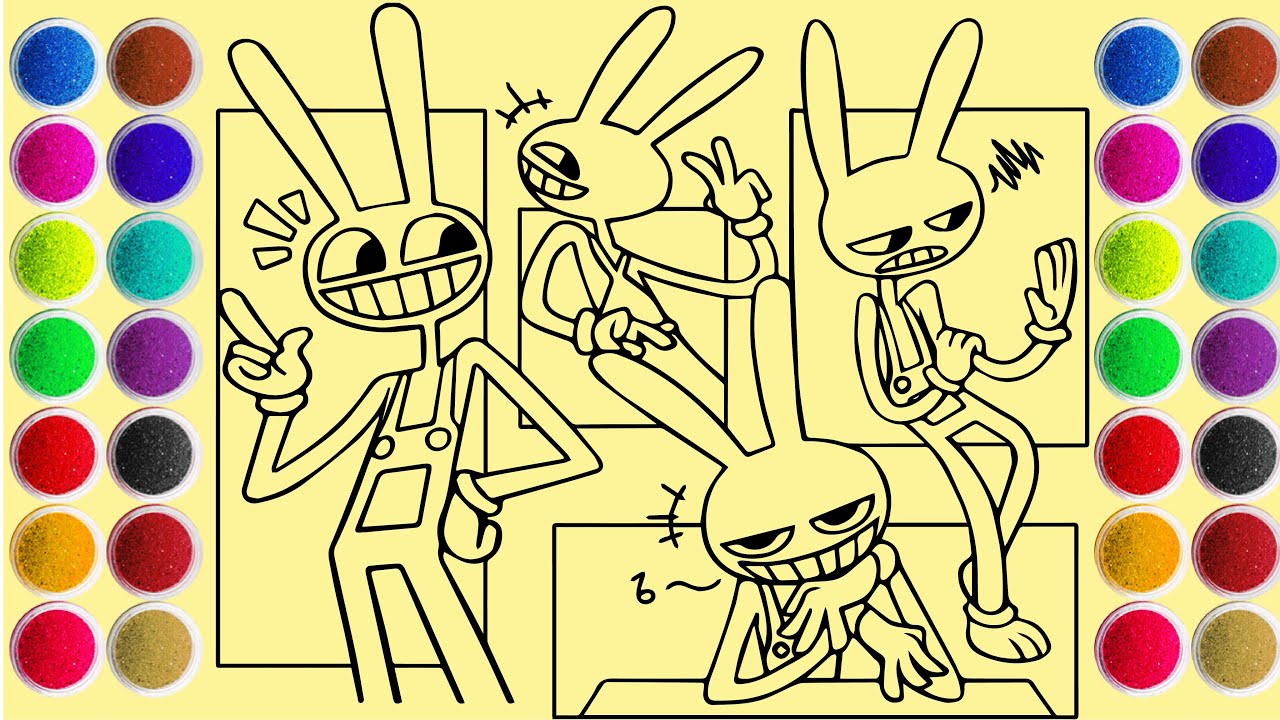 Drawing Jax in Different Expression - The Amazing Digital Circus - Sand ...